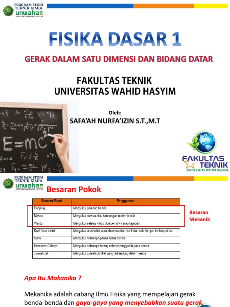 Jenis Gerak dan Besaran Vektor Fisika | PDF | Metode & Bahan Ajar