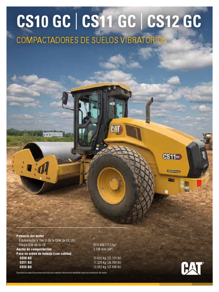 Cs10 GC - Cs11 GC - Cs12 GC: Compactadores de Suelos Vibratorios | PDF ...