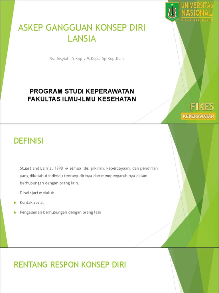 12 Askep Lansia GG Konsep Diri | PDF | Pengembangan Diri