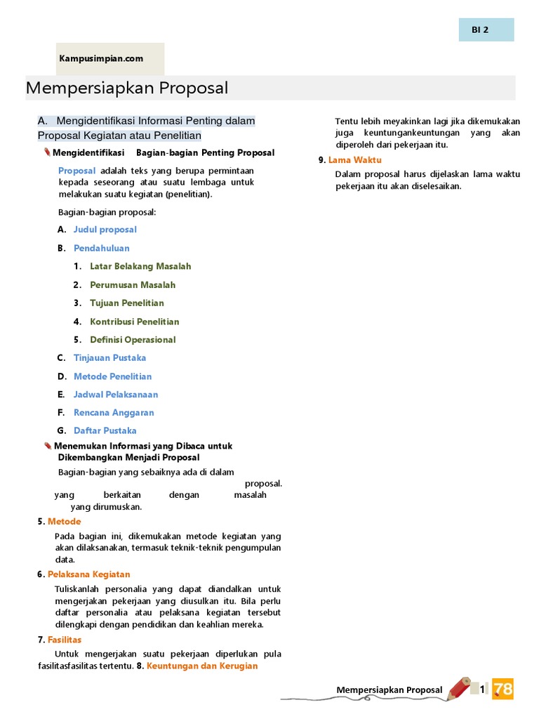 BAB 5 Mempersiapkan Proposal | PDF