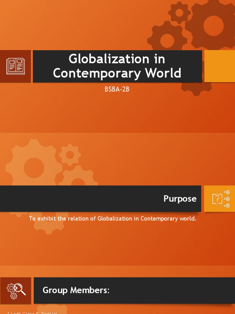 Globalization in Contemporary World | PDF | Globalization | Economies