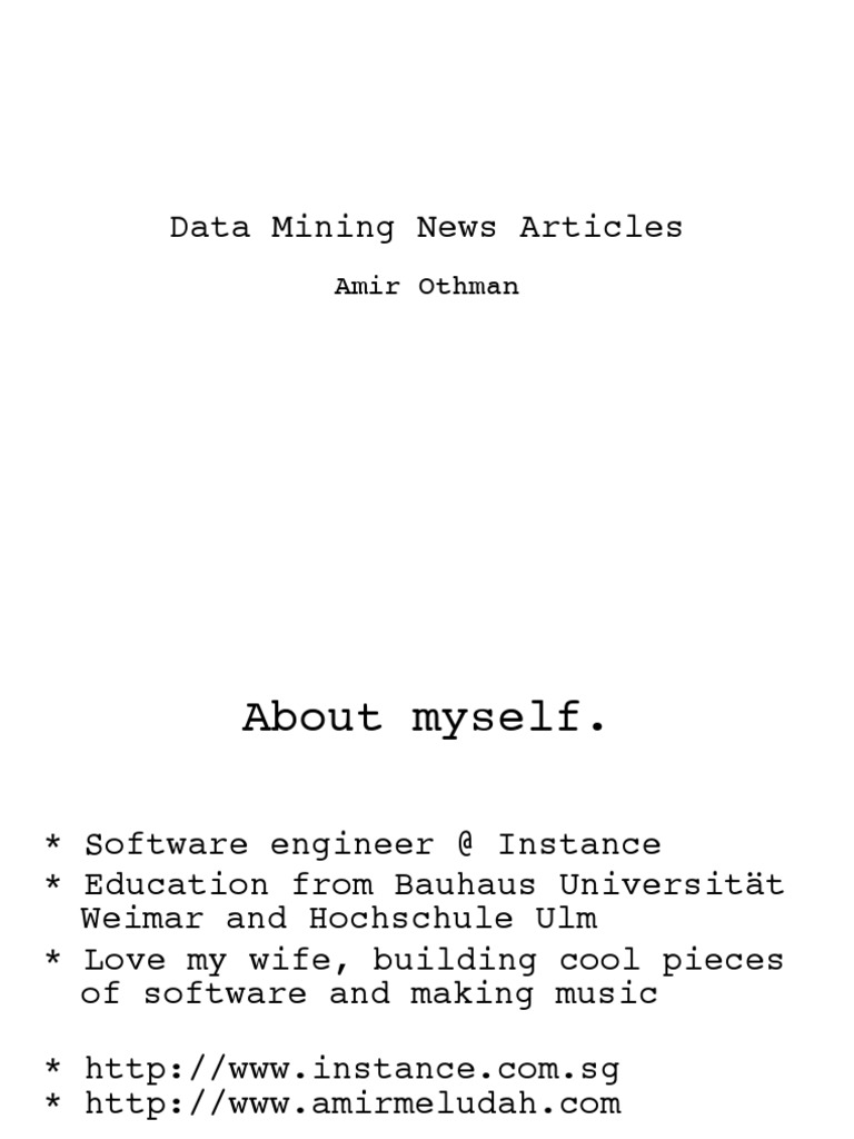 Data Mining News Article | PDF | Data Mining | Data