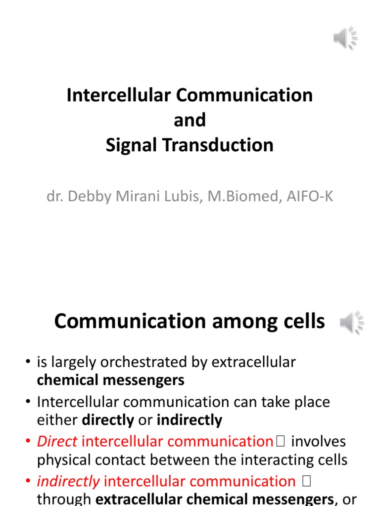 Intercellular Communication and Signal Transduction | PDF | Hormone ...