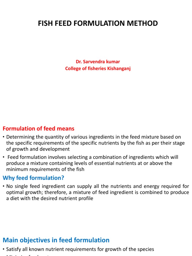 Feed Formulation Methods 1 | PDF | Flour | Linear Programming