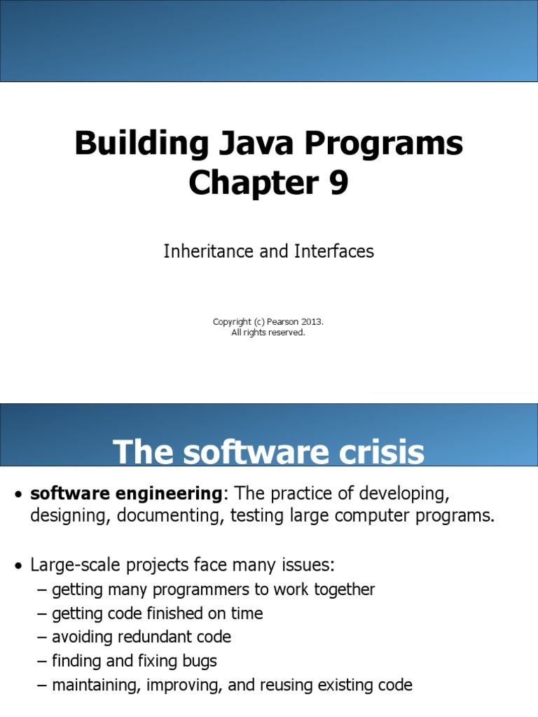 ch09 Inheritance Interfaces | PDF | Inheritance (Object Oriented ...