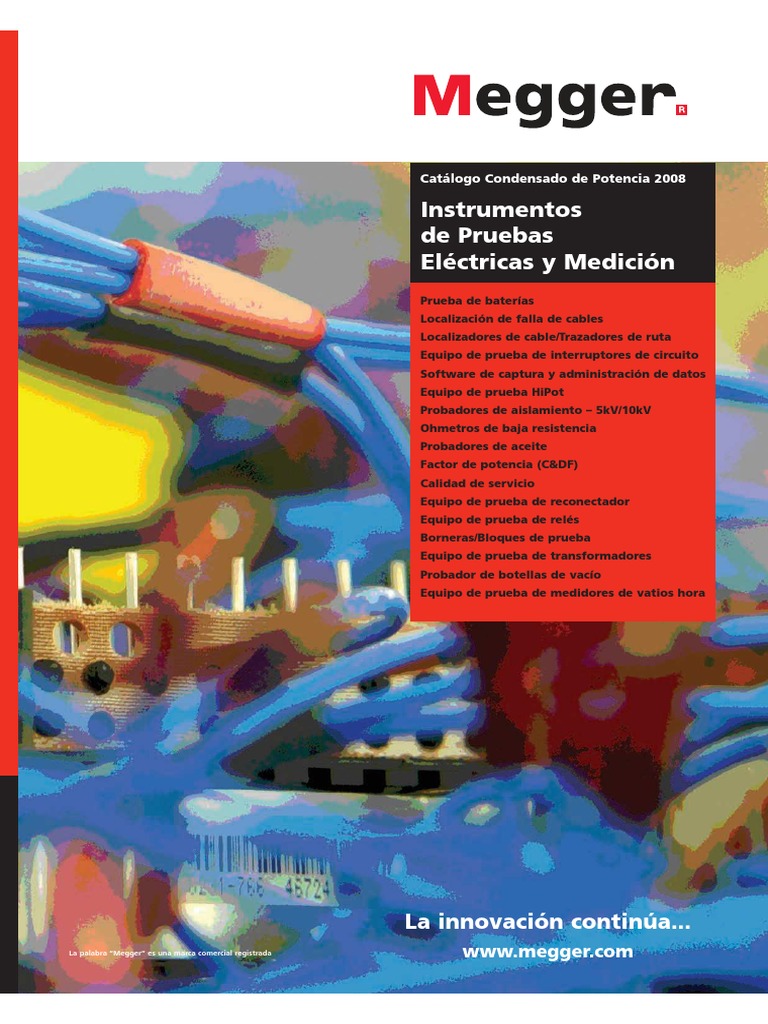 Megger - Instrumentos de Prueba Eléctrica y Medición-1 | PDF | Aislador ...