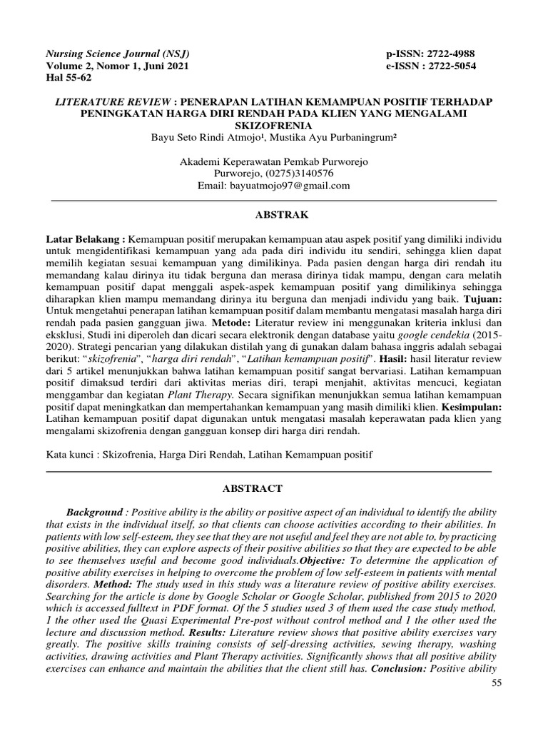 Jurnal Harga Diri Rendah | PDF