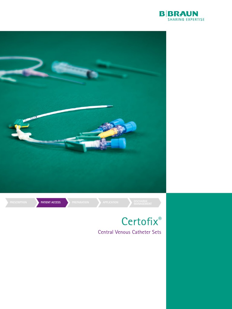 Certofix Centralvenouscathetersets | PDF | Antimicrobial | Biofilm
