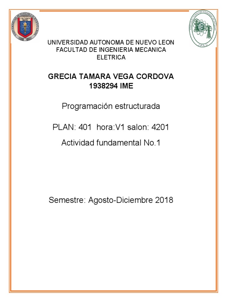 PORTADA Programacion Estructur | PDF