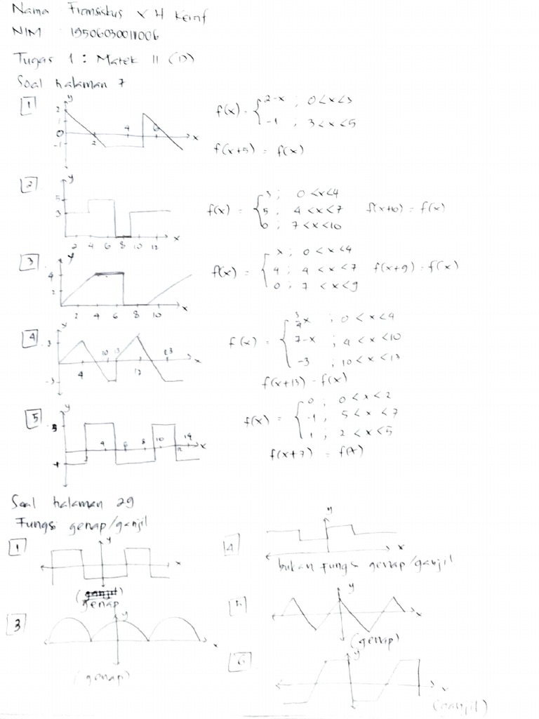Fransiskus Keraf - Tugas 1 - Matek II | PDF