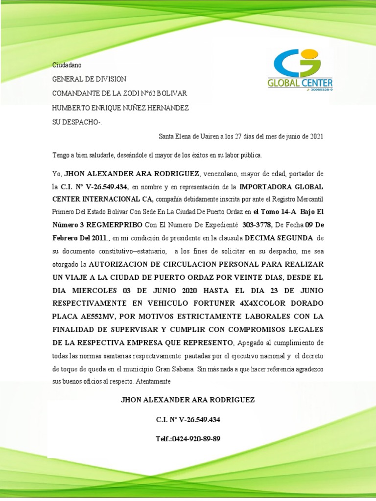 1solicitud Zodi | PDF