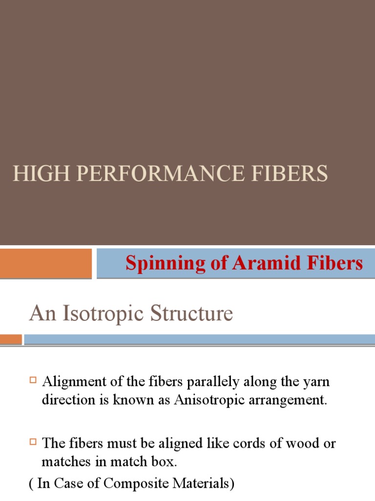 High Performance Fibers | PDF | Fibers | Composite Material