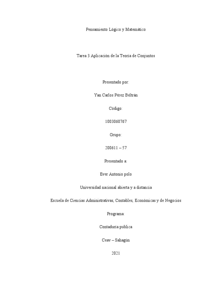 Fase 3-Yan Carlos Perez Pensamiento Logico y Matematico | PDF ...