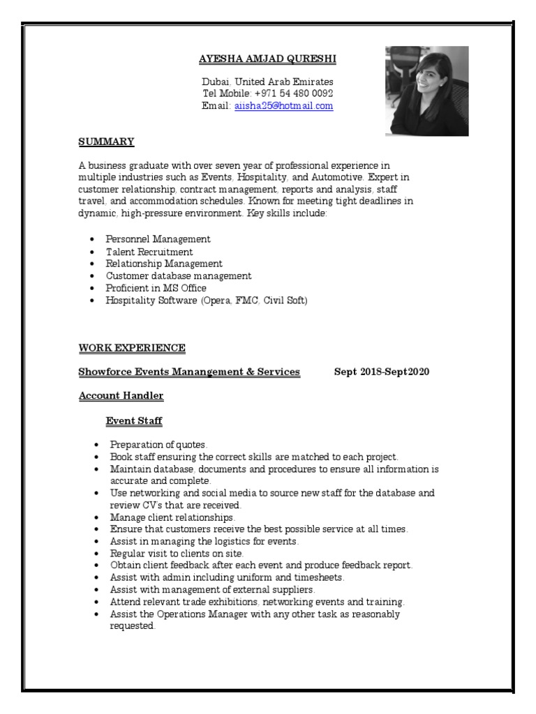Resume - Ayesha Amjad Qureshi | PDF | Brand | Marketing