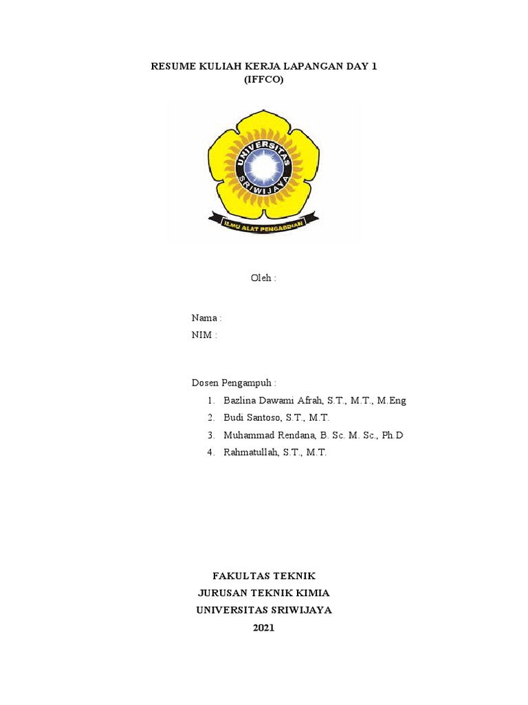 Resume KKL | PDF