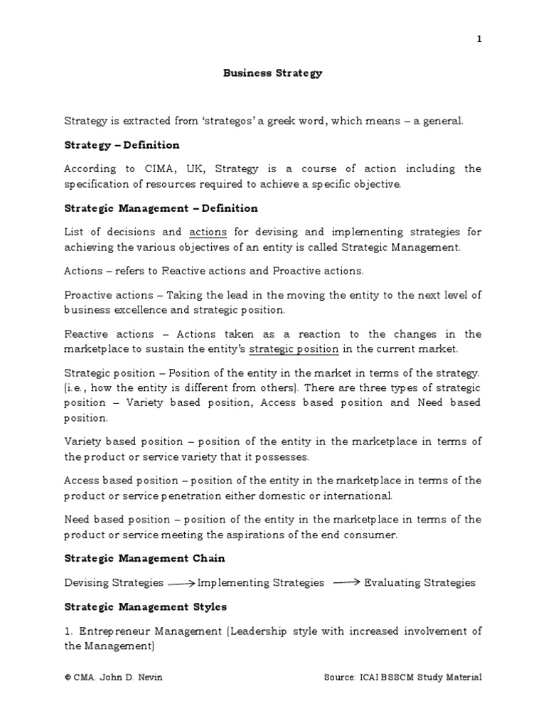Business Strategy | PDF | Strategic Management | Swot Analysis