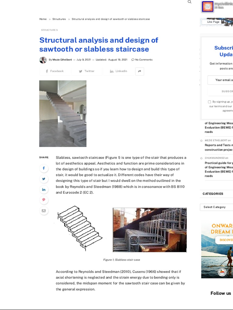4-Structural Analysis and Design of SAWTOOTH or Slabless Staircase ...