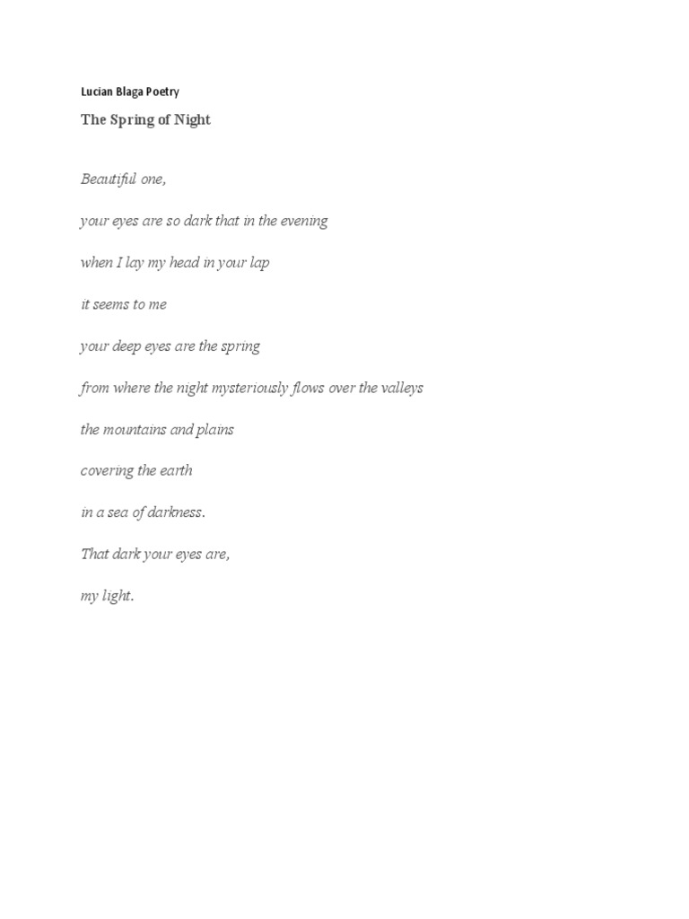 Lucian Blaga Poetry | PDF