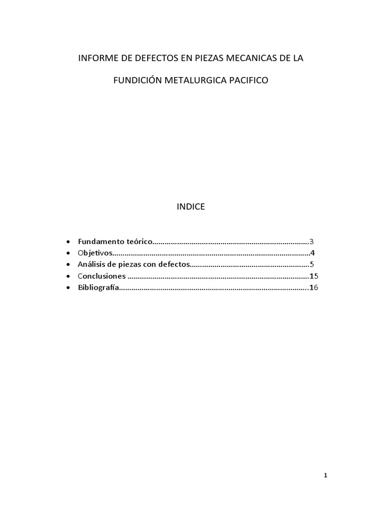 Informe de Defectos Final | PDF | Materiales | Química