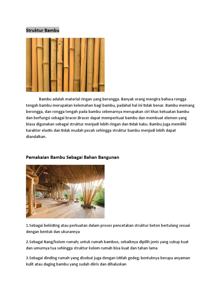Struktur Bambu | PDF