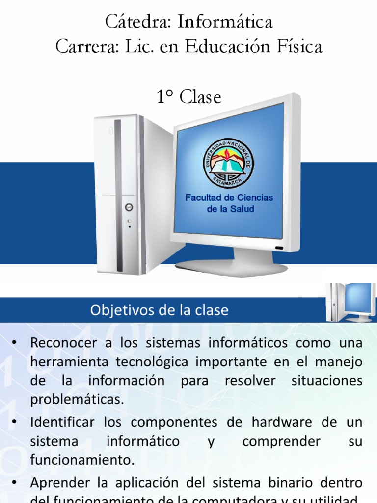 Clase 1 Informatica | PDF | Sistema operativo | Informática