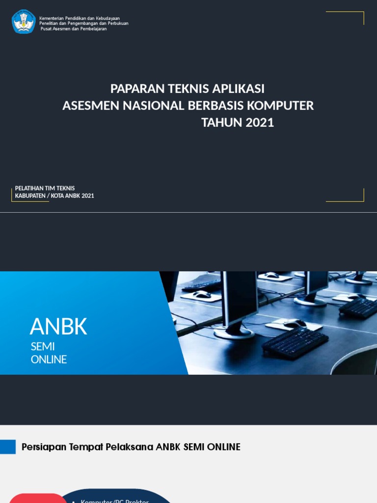 Teknis Aplikasi ANBK 2021 Revisi | PDF