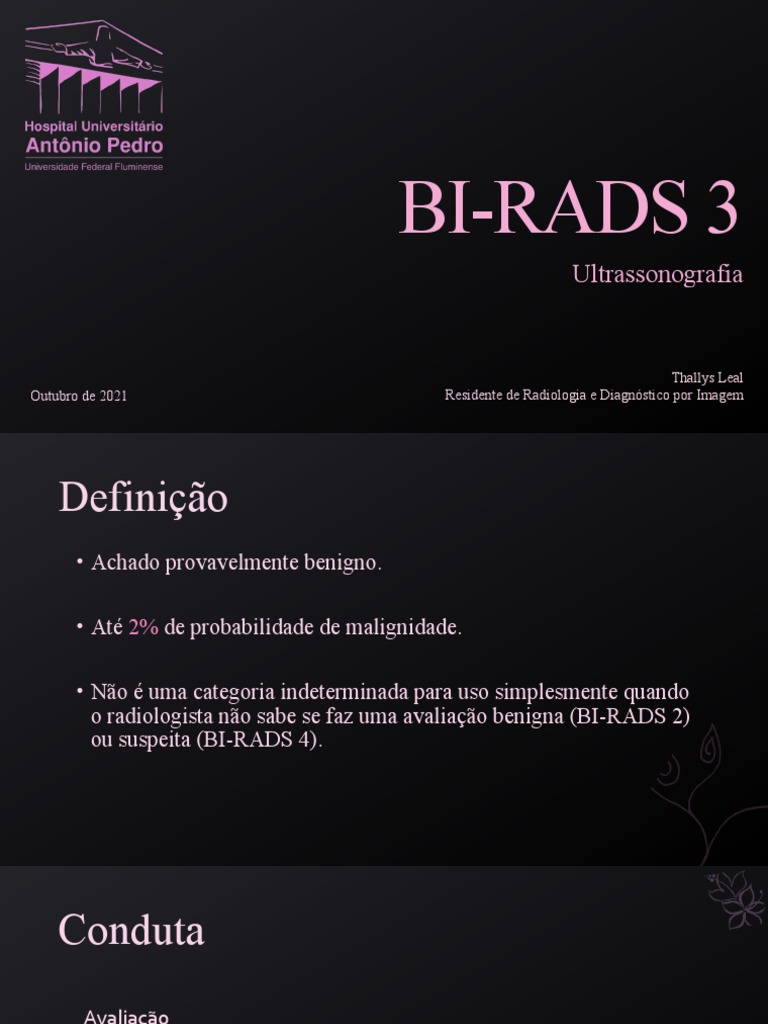 Bi-Rads 3 (Usg) | PDF | Ciências da Saúde | Doenças e distúrbios