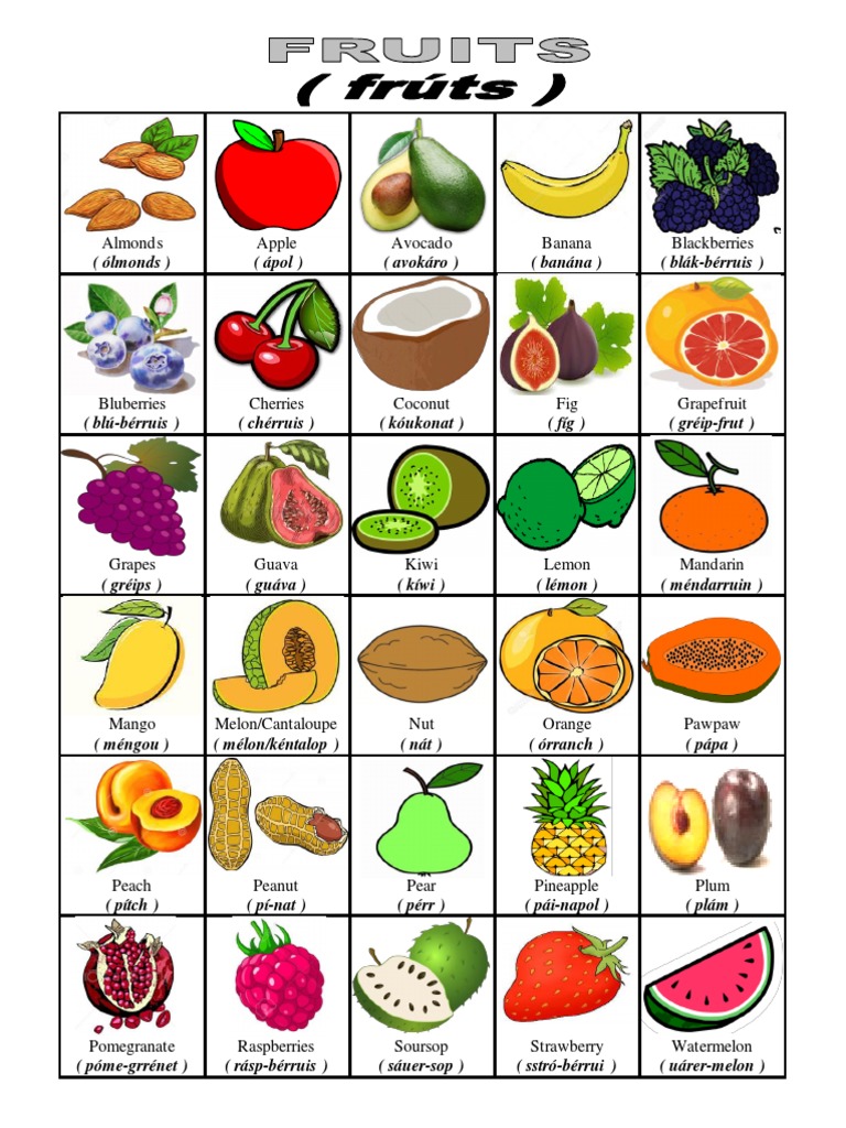 4.-Fruits and Vegetables | PDF | Fruit | Vegetables