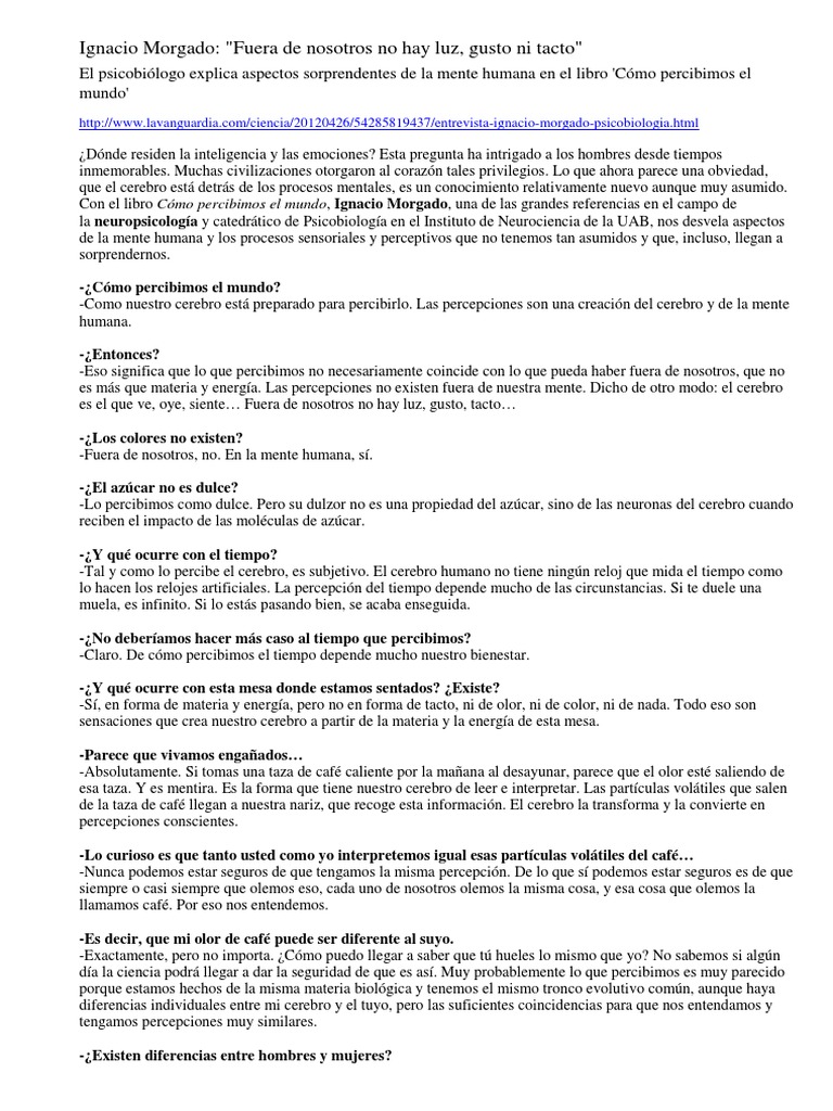 Cómo-Percibimos | PDF | Mente | Cerebro