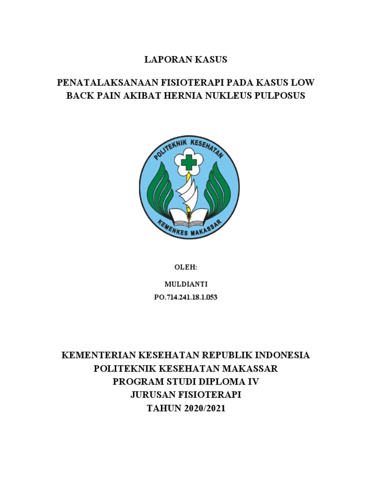 Fisioterapi untuk HNP Lumbal | PDF | Pengembangan Diri