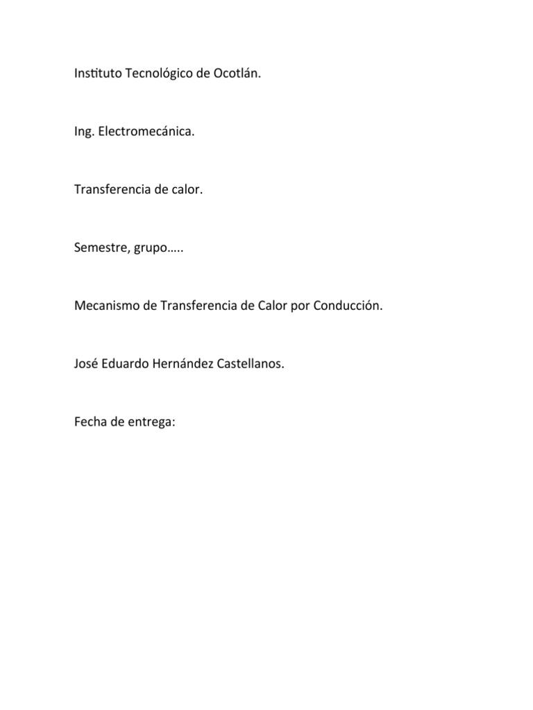 Practica 2 Transferencia de Calor | PDF | Conduccion termica | Calor