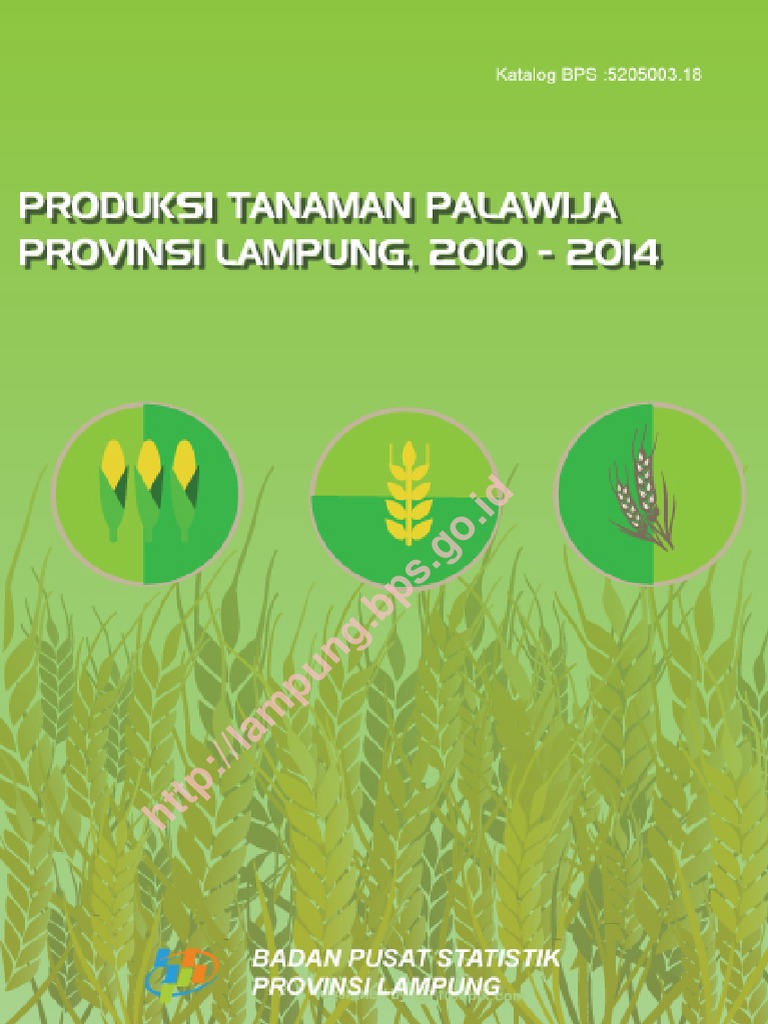 Produksi Tanaman Palawija Provinsi Lampung 2010 - 2014 | PDF