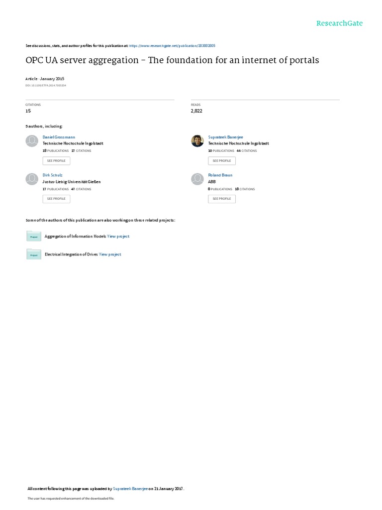 Aggregating Distributed OPC UA Servers to Simplify Device Connectivity and Enhance Security in ...