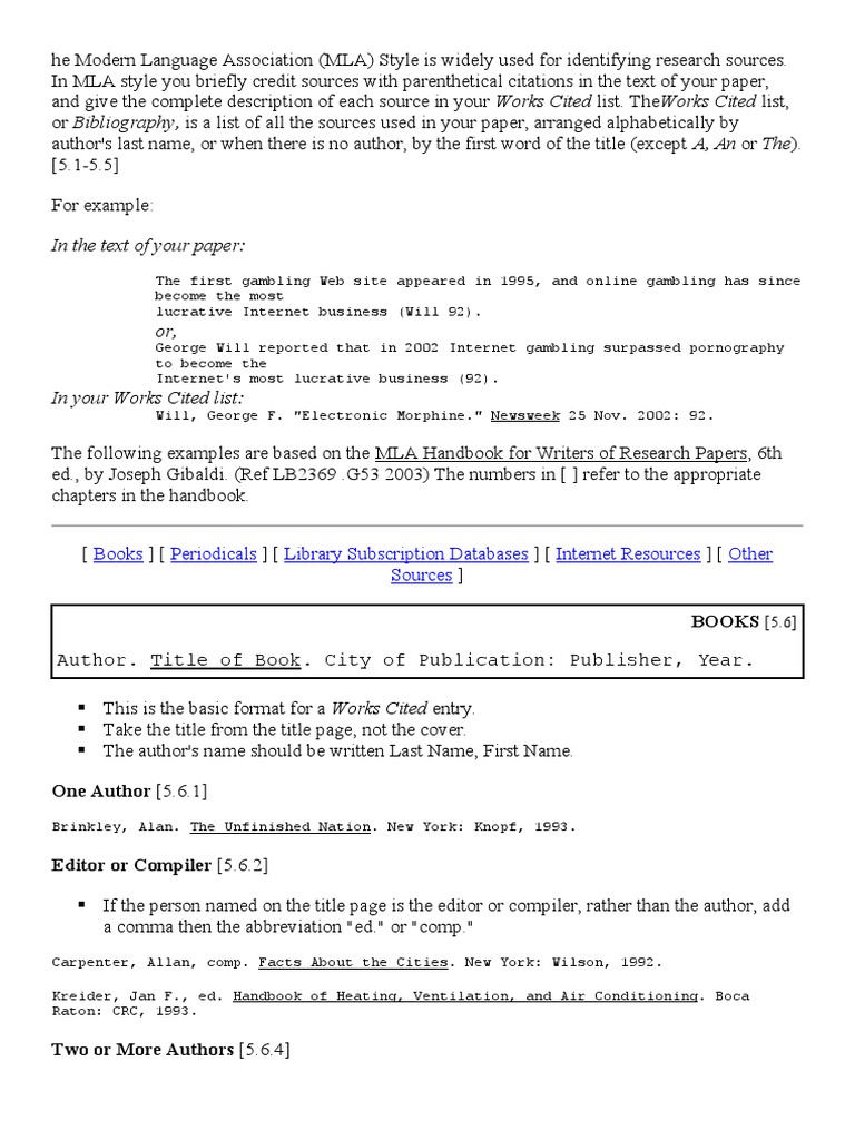 MLA Citation | PDF | Waste | Citation