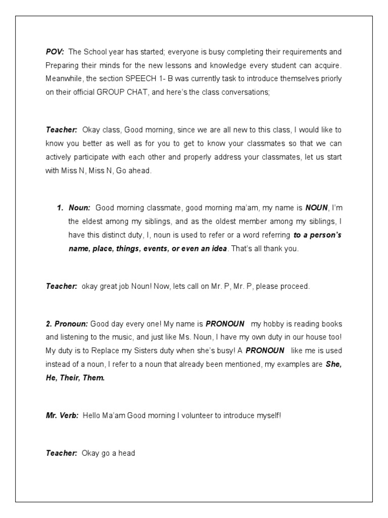 POV | PDF | Adverb | Part Of Speech