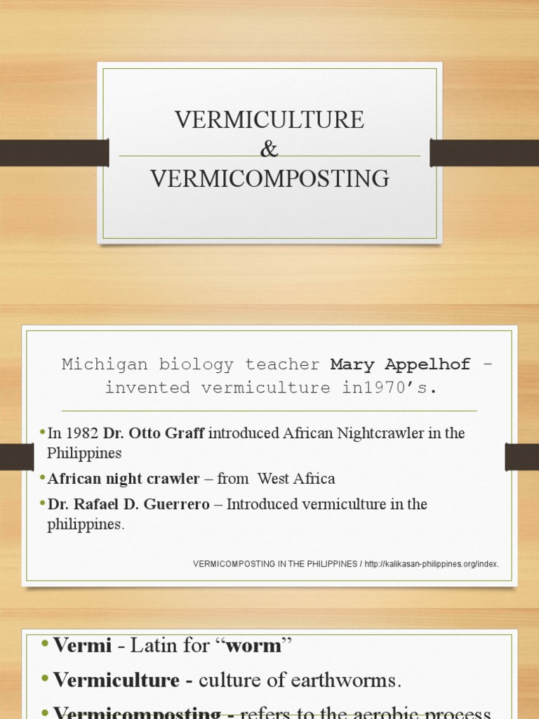 Vermiculture and Vermicomposting Overview | PDF | Science & Mathematics