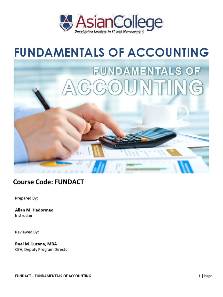 Exploring the Fundamentals of the Accounting Equation | PDF | Equity ...