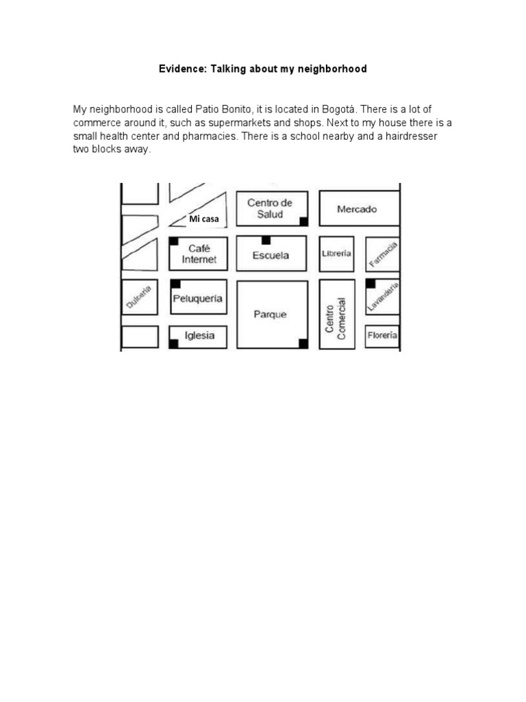 Evidence Talking About My Neighborhood | PDF