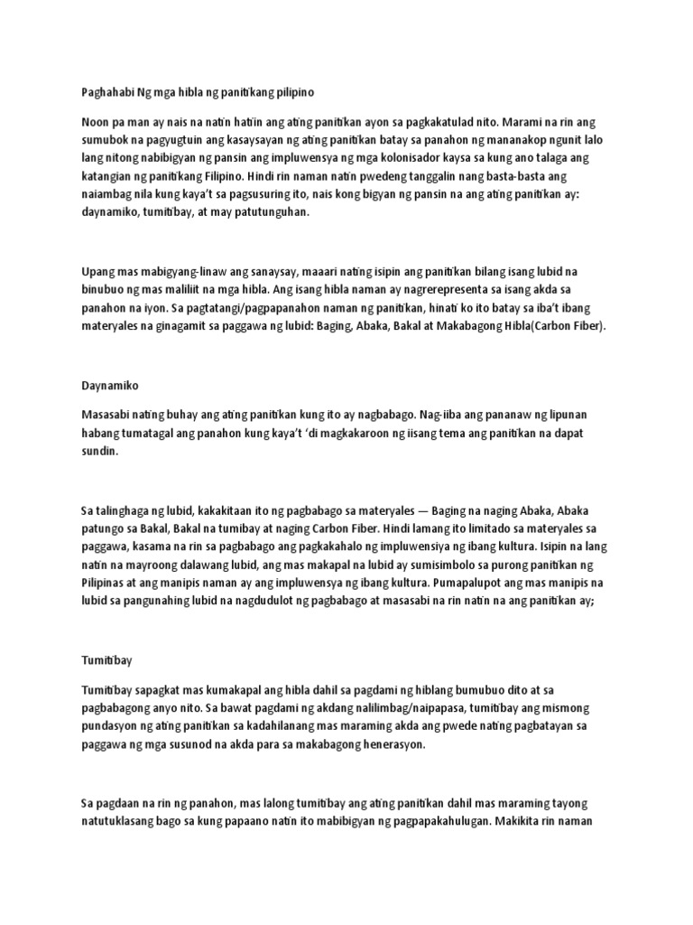 Paghahabi Sa Pilipinas | PDF