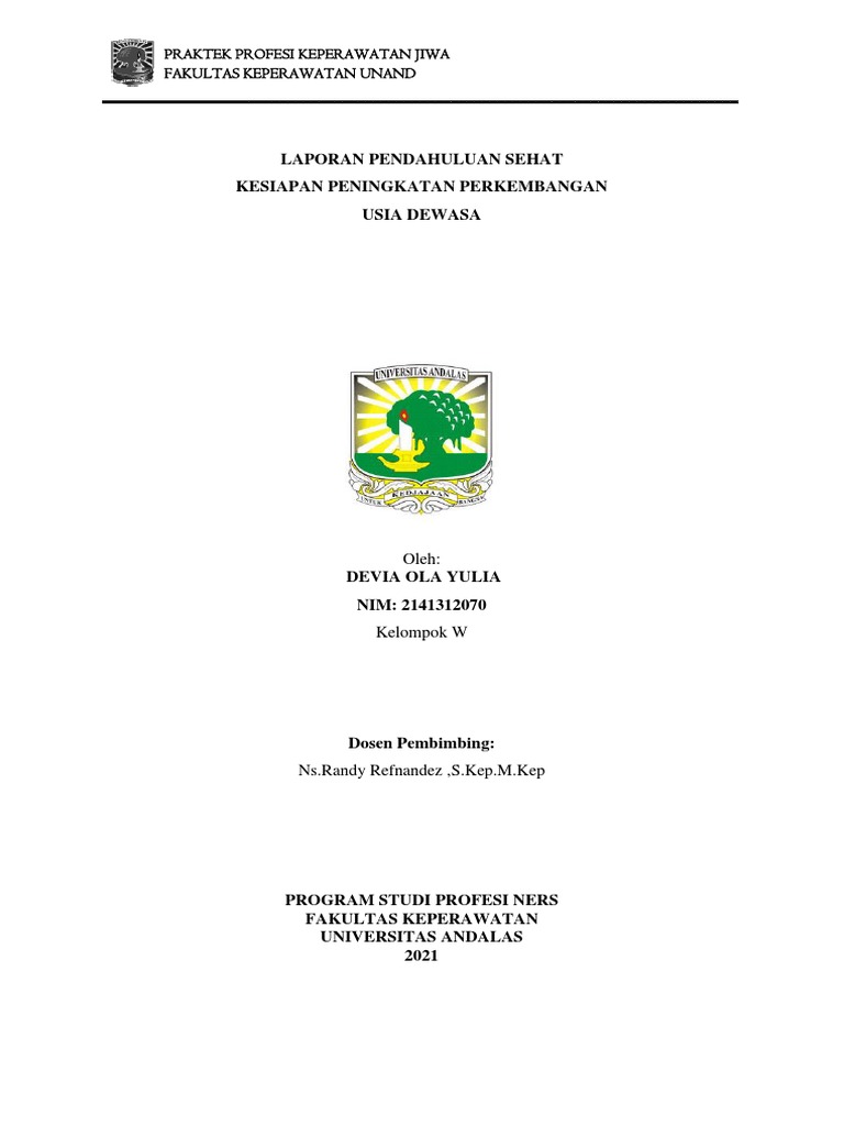 LP LK Jiwa Sehat Dewasa | PDF