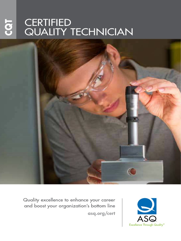 Certified Quality Technician Brochure | PDF | Audit | Calibration