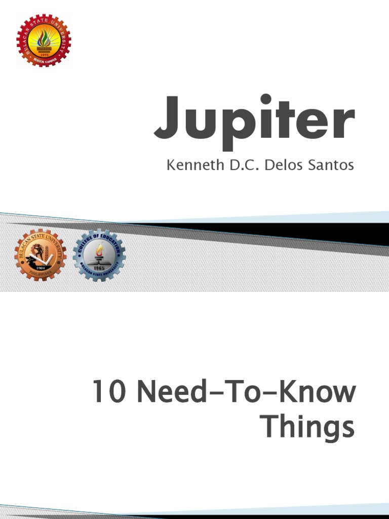 Jupiter: Kenneth D.C. Delos Santos | PDF | Jupiter | Natural Satellite