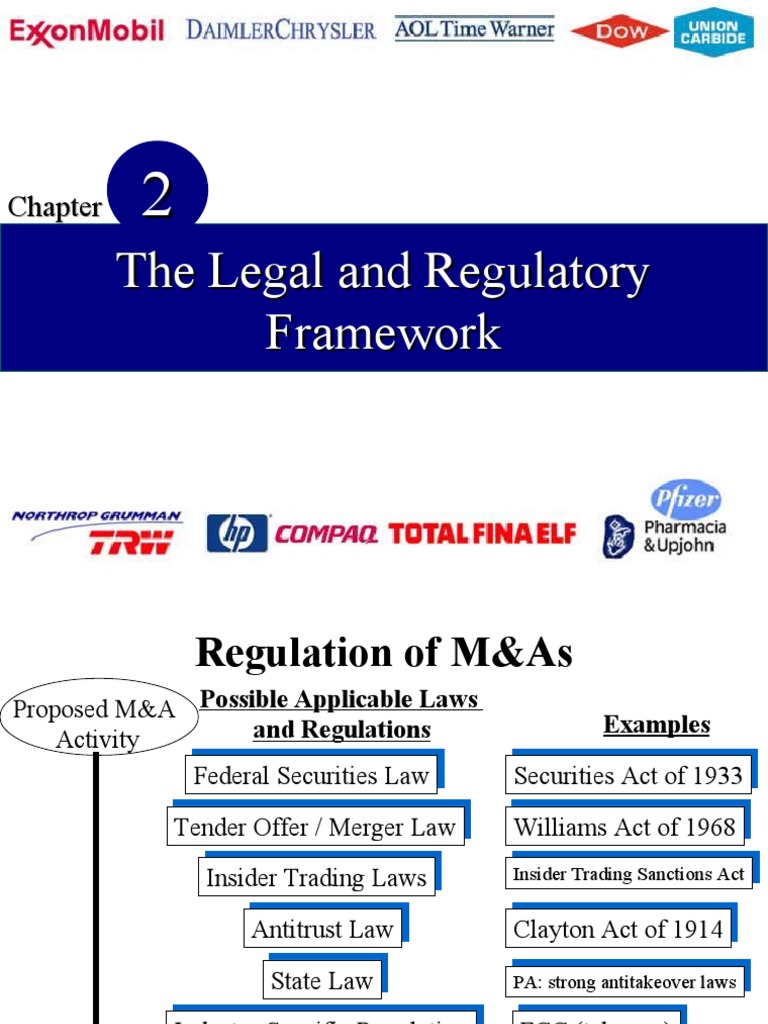 The Legal and Regulatory Framework | PDF | Takeover | Insider Trading