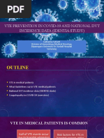 Deep Vein Thrombosis (DVT) Prophylaxis Orders (For Use in Elective ...