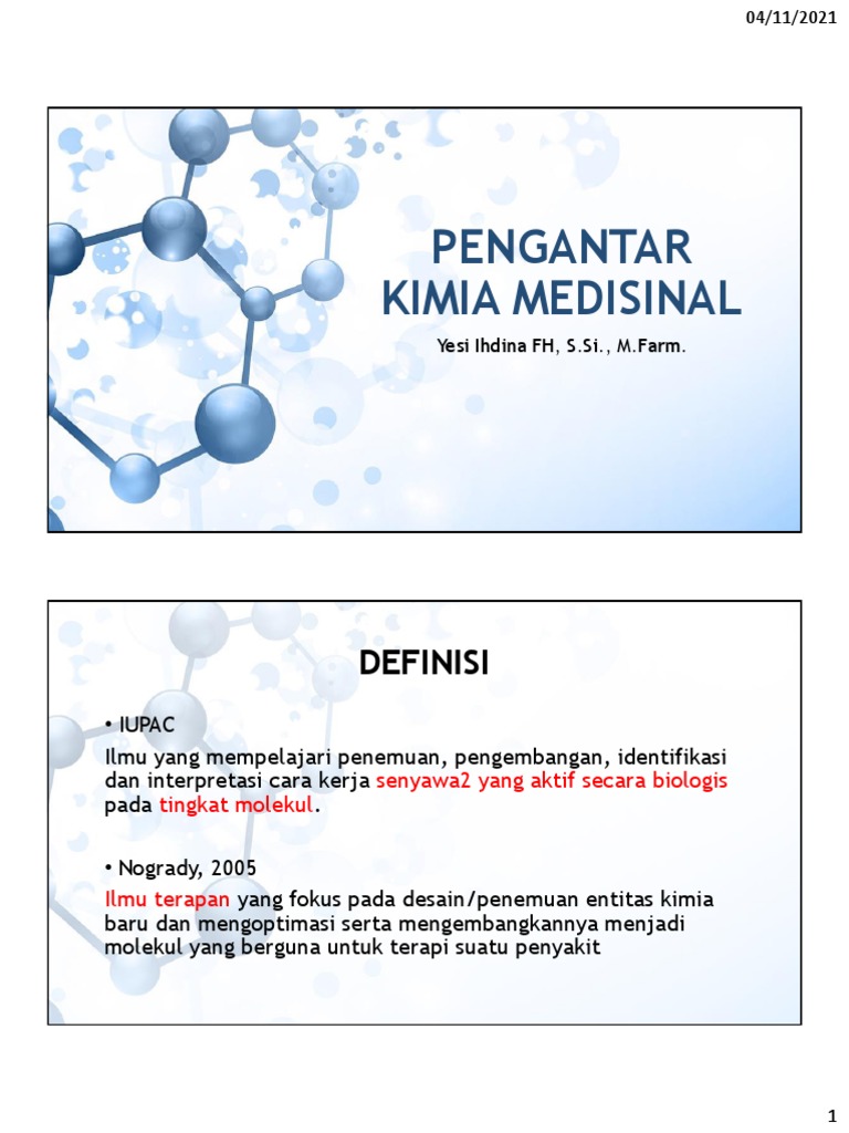Kimia Medisinal | PDF