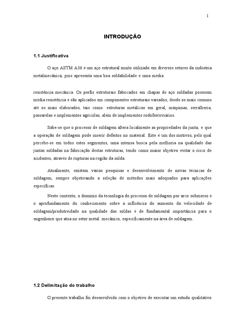 Modelo de TCC para Fazer | Download grátis PDF | Aço | Metais