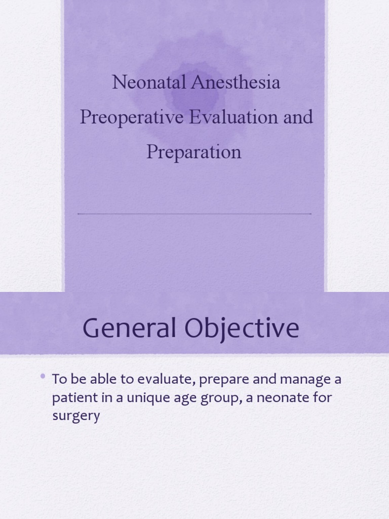 Neonatal Anesthesia Prep Guide | PDF | Hypothermia | Larynx