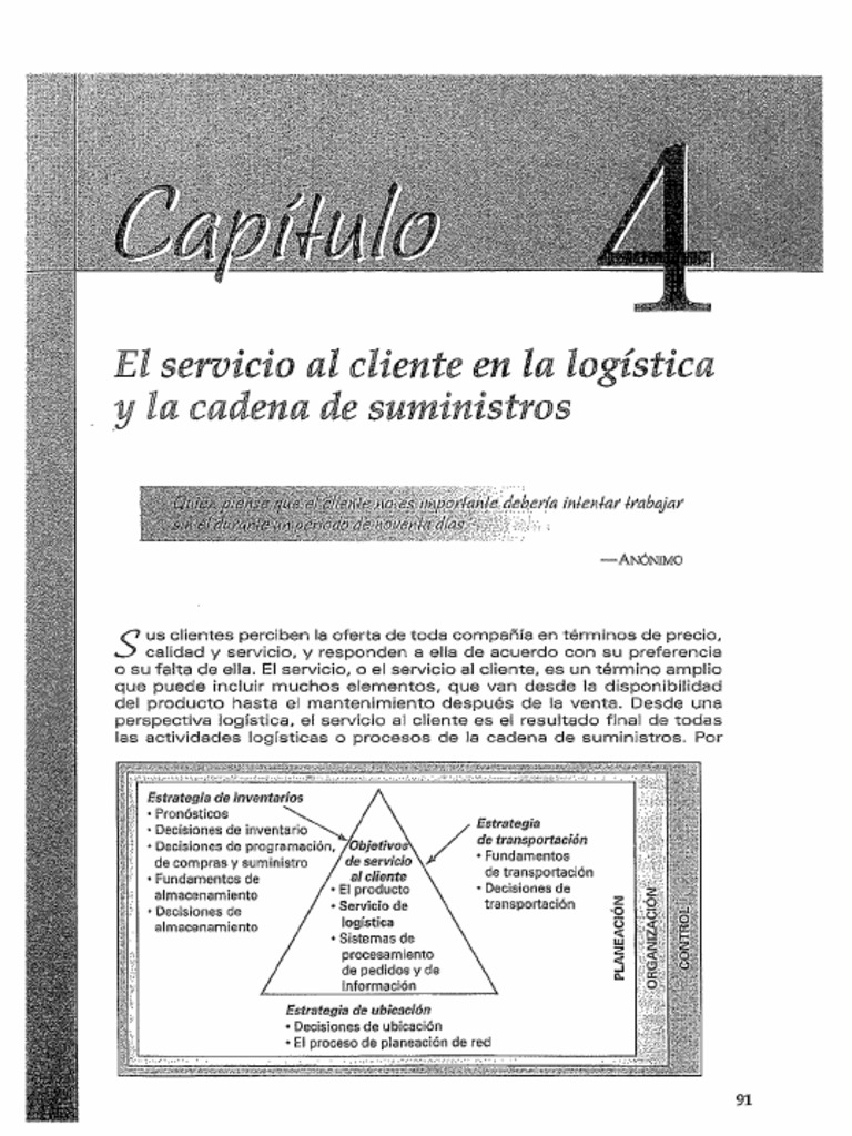 Ballou - Cap. 4 - Servicio Al Cliente | PDF