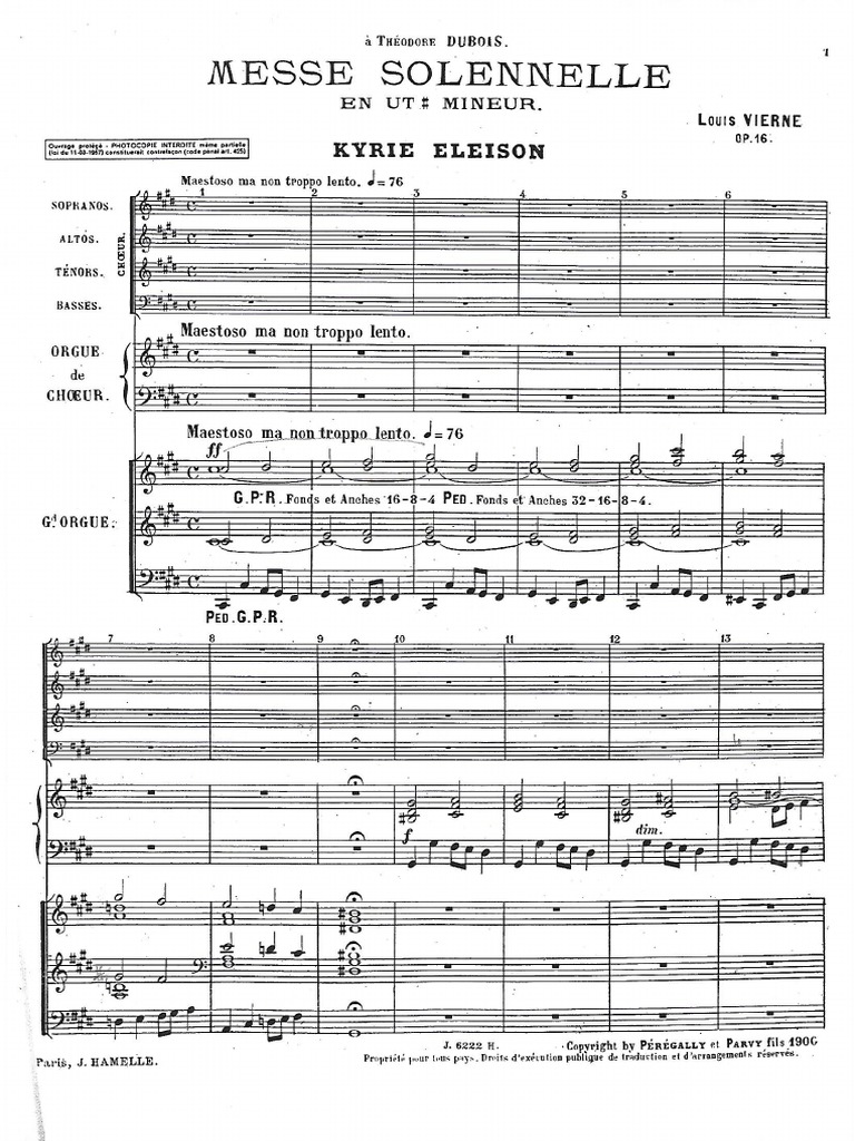 Messe Solennelle Louis Vierne | PDF