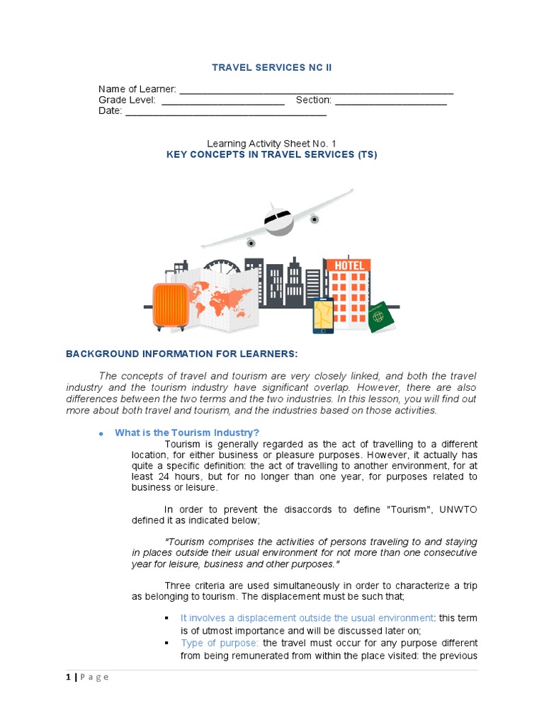 Key Concepts in Travel Services (TS) | PDF | Tourism | Travel Agency